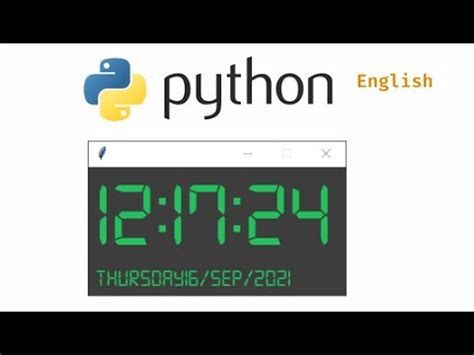 How To Build Digital Clock In Python Python Project YouTube