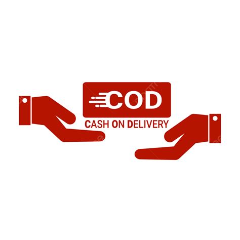 Logotipo De Vector Rojo Contra Reembolso Con La Mano Dando Dinero Png