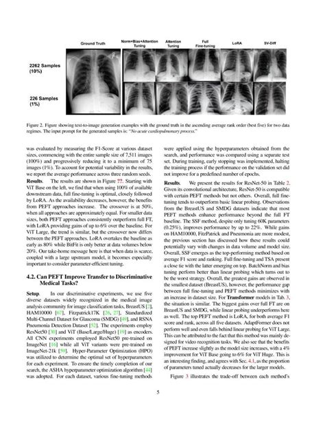 parameter efficient fine tuning for medical image analysis the missed