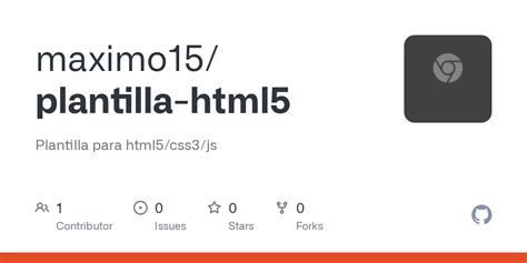 Github Maximo15plantilla Html5 Plantilla Para Html5css3js
