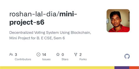Github Roshan Lal Diamini Project S6 Decentralized Voting System