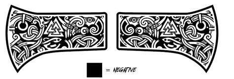 Viking Axe Design Template Ezcad 2 And Lightburn Ready Etsy