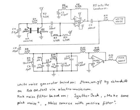 Pink Noise Generator Circuit Pink Noise Generator Version 10 By Pink Noise Generator Circuit Pink Noise Generator Version 10 By
