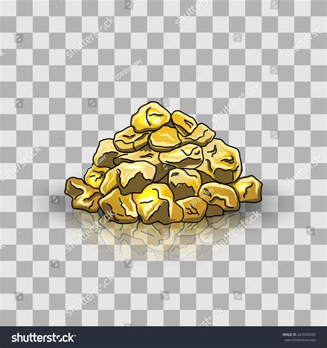 How To Draw A Gold Nugget Step By Step