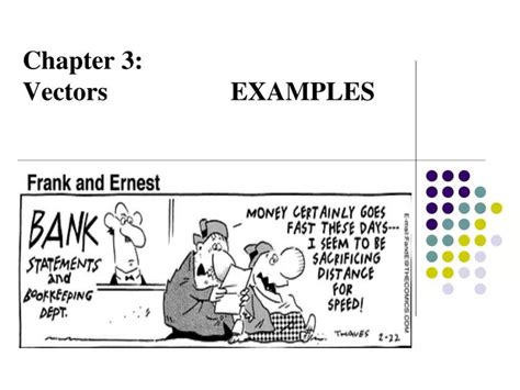 PPT Chapter Vectors EXAMPLES PowerPoint Presentation Free