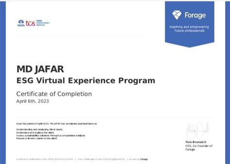 Md Jafar On Linkedin Tcs