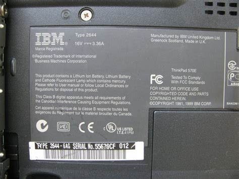 Ibm Thinkpad 570e I Docking Thinkpad 12p4017