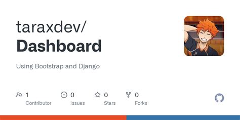 GitHub Taraxdev Dashboard Using Bootstrap And Django