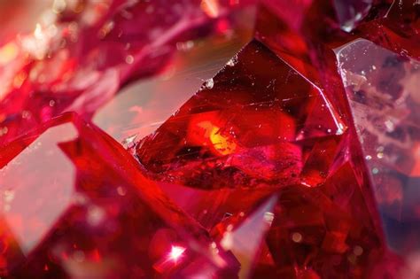 Premium Photo The Deep Red Of A Ruby Sparking Passion