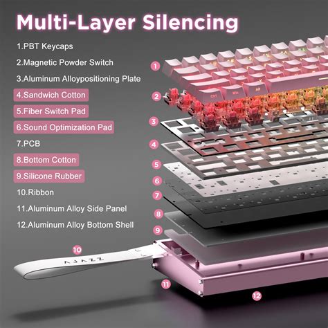 Ajazz Alux60 Aluminum Rapid Trigger Wired 8k Rgb Magnetic Keyboard Yunzii Keyboard