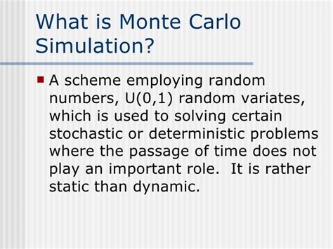 Monte Carlo Simulation