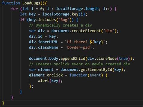 Html Dynamically Loading Div S Through Javascript Does Not Work With Onload Stack Overflow