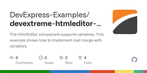 github devexpress examples devextreme htmleditor mail merge with