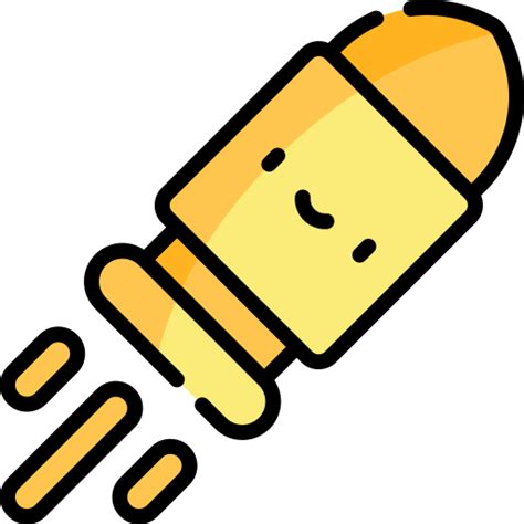 Bullets Kawaii Lineal Color Icon