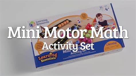 Mini Motor Math Activity Set Youtube