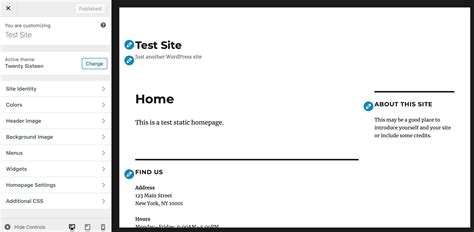 Customizer Static Vs Content Front Page Learn Wordpress