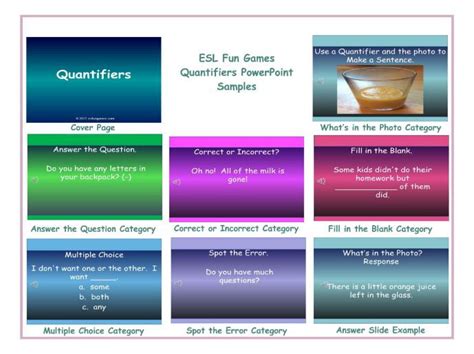 Quantifiers Powerpoint Presentation Teaching Resources