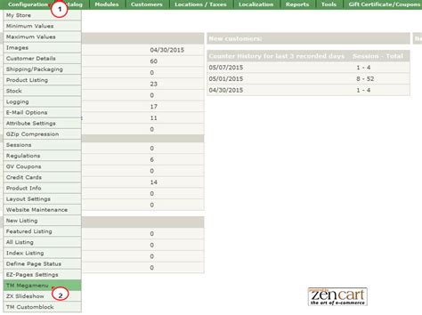 Zencart How To Work With Mega Menu Template Monster Help