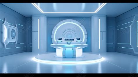 로열티 프리 3d 렌더링 제품 프레젠테이션을 위한 하이테크 룸의 미래 지향적인 미적 연단 연단 배경 이테크 배경 기술 제품 배경 이미지 Hd 연단 이테크 기술