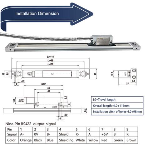 Magnetic Scale Tape Sensor High Precision Linear Displacement