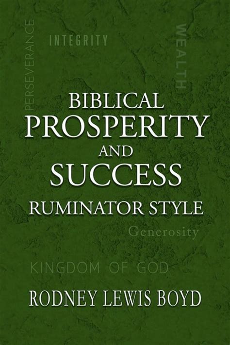 Biblical Prosperity And Success Wordcrafts Press