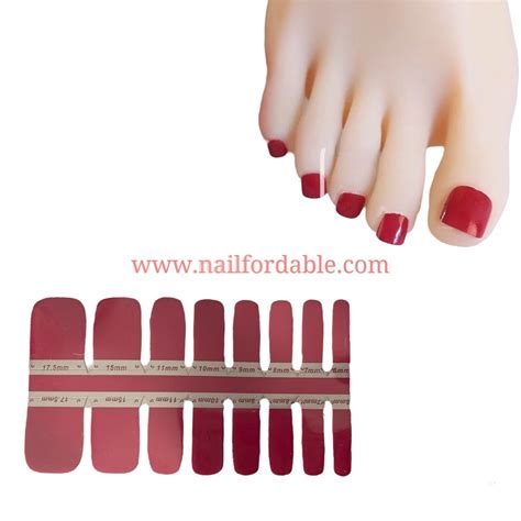 Red Ruby Nail Wraps Nail Stickers Nail Strips Gel Nails Nail Polish Wraps Nailfordable
