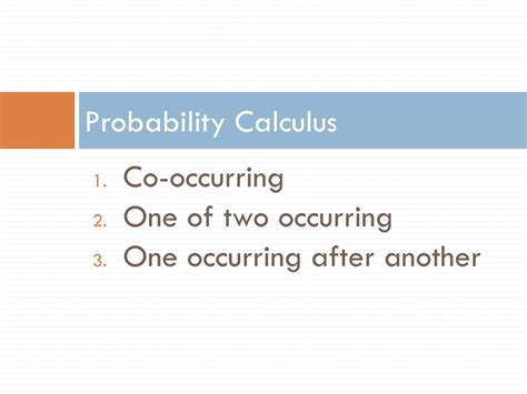 Ppt Probability Calculus Powerpoint Presentation Free Download Id