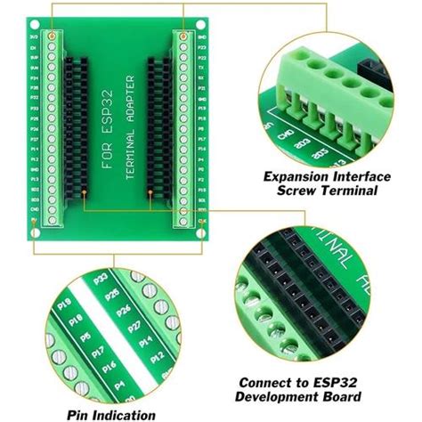 Jual 38pin Terminal Gpio Expansion Board Breakout For Esp32 Dev Board Hijau Kota Bekasi