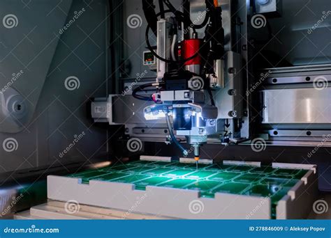 Pcb Separator At Factory Process Of Separation Of Printed Circuit Boards Stock Image Image Of
