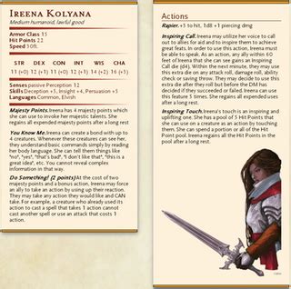 Image Result For Ireena Kolyana Stats Dungeons And Dragons Homebrew
