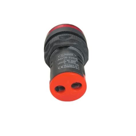 Buy AD16 22DS 220V 22mm Dia Signal Light Lamp LED Indicator Red Online In India At HUBTRONICS In