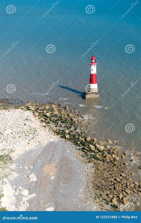 Beachey Head Sussexuk July 23 View Of The Lighthouse At Be