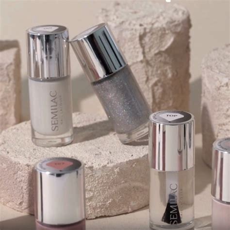 Semilac Top 2w1 Silver Blush 7ml Srebrny Blask Do Manicure Ladiosapl