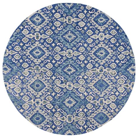 Safavieh Aspen 6 Ft X 6 Ft Navybeige Oriental Round Rug Apn295n 6r