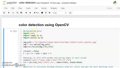 Atharv Jirgale On Linkedin Task Opencv Colordetection Datascience