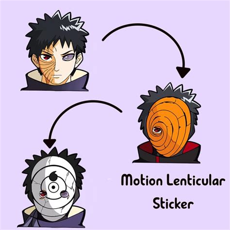 3d Motion Sticker Naruto Tobi Pure Blades