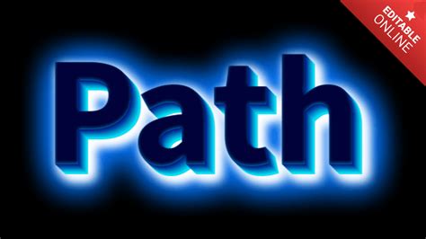 Path Text Effect Generator