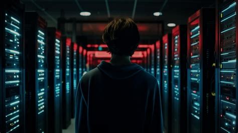 Premium Ai Image A Person Stands In A Dark Room With The Wordscloud
