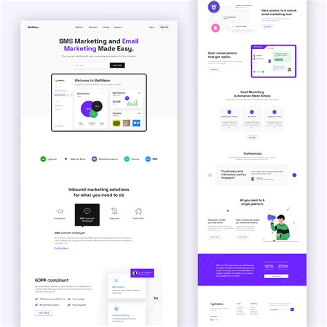 email marketing web design behance