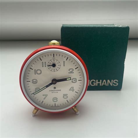 Vintage Junghans Bivox Red Alarm Clock Mint Condition Etsy