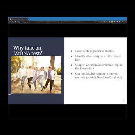 Dna Series 2 Testing Mitochondrial Dna And Y Dna