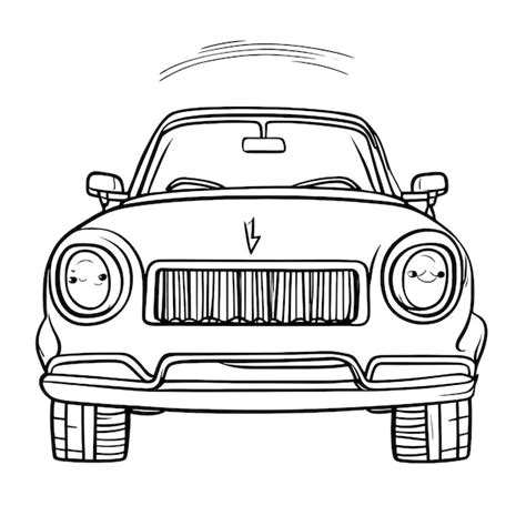 Car Headlight Coloring Parts Template Pages Sketch Coloring Page