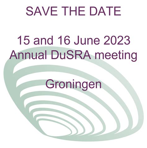 Save The Date Annual Meeting 2023 Nederlandse Vereniging Voor