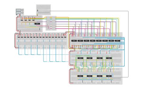 circuit design multiplexer 16 tinkercad