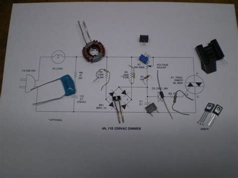 Circuit Diagram Of Light Dimmer Using Diac And Triac