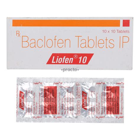 Liofen 10 Mg Tablet Uses Dosage Side Effects Price Composition