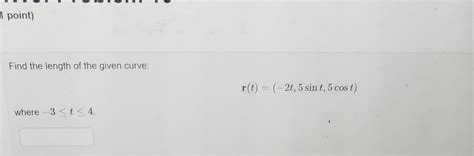 solved find the length of the given curve