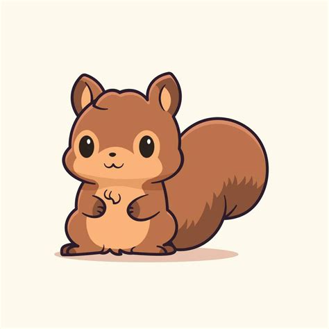 Cute Squirrel Cartoon Vector Illustration 27728324 Vector Art At Vecteezy