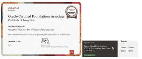 Oci Aicertification Oracle Rupak Chowdhury