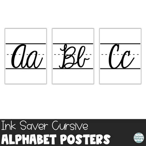 Cursive Alphabet ABC Poster Set Printable Classroom Decor Etsy Australia
